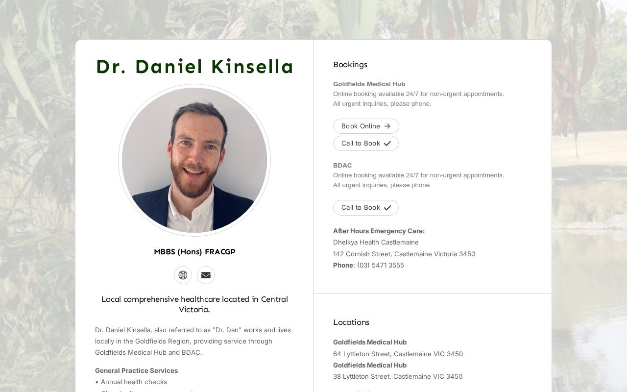 Dr. Daniel Kinsella